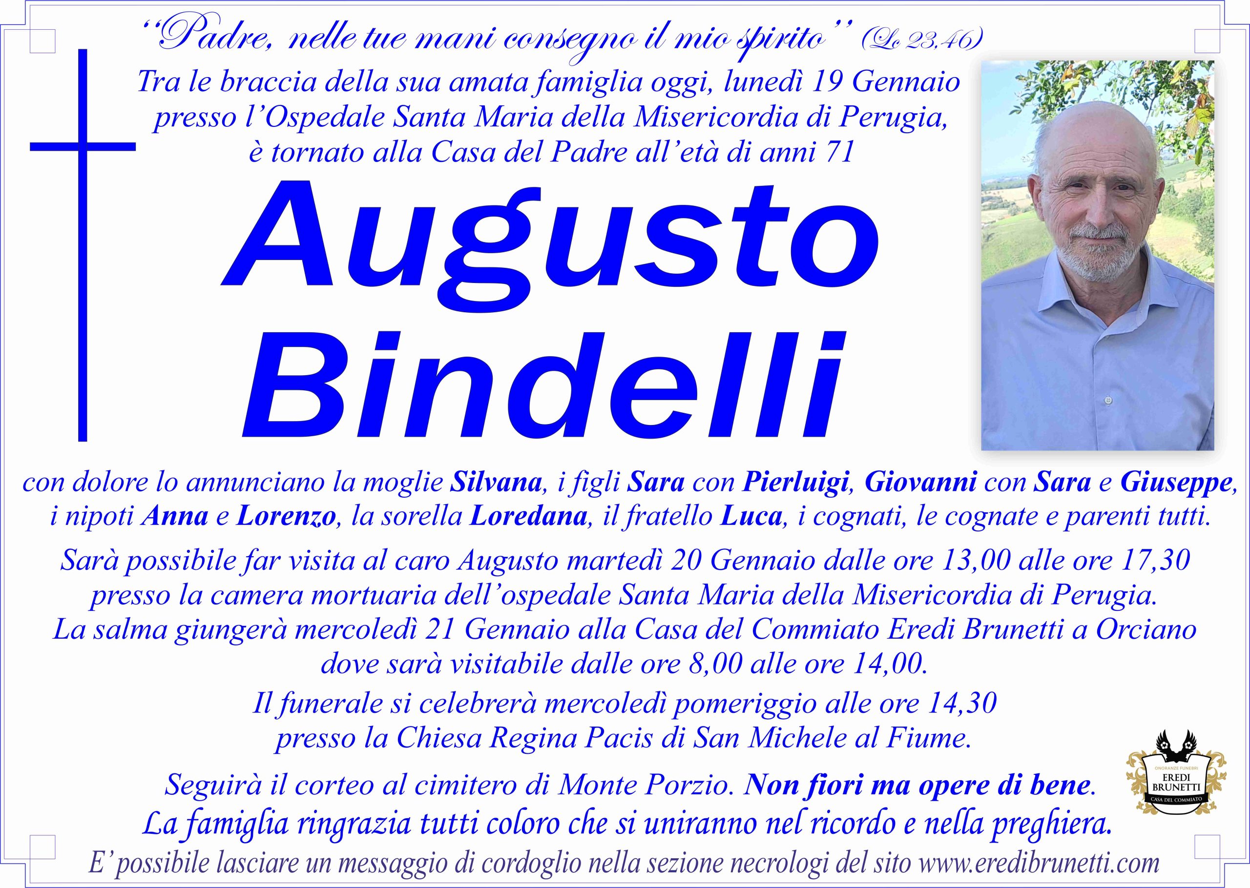 AUGUSTO BINDELLI – Eredi Brunetti